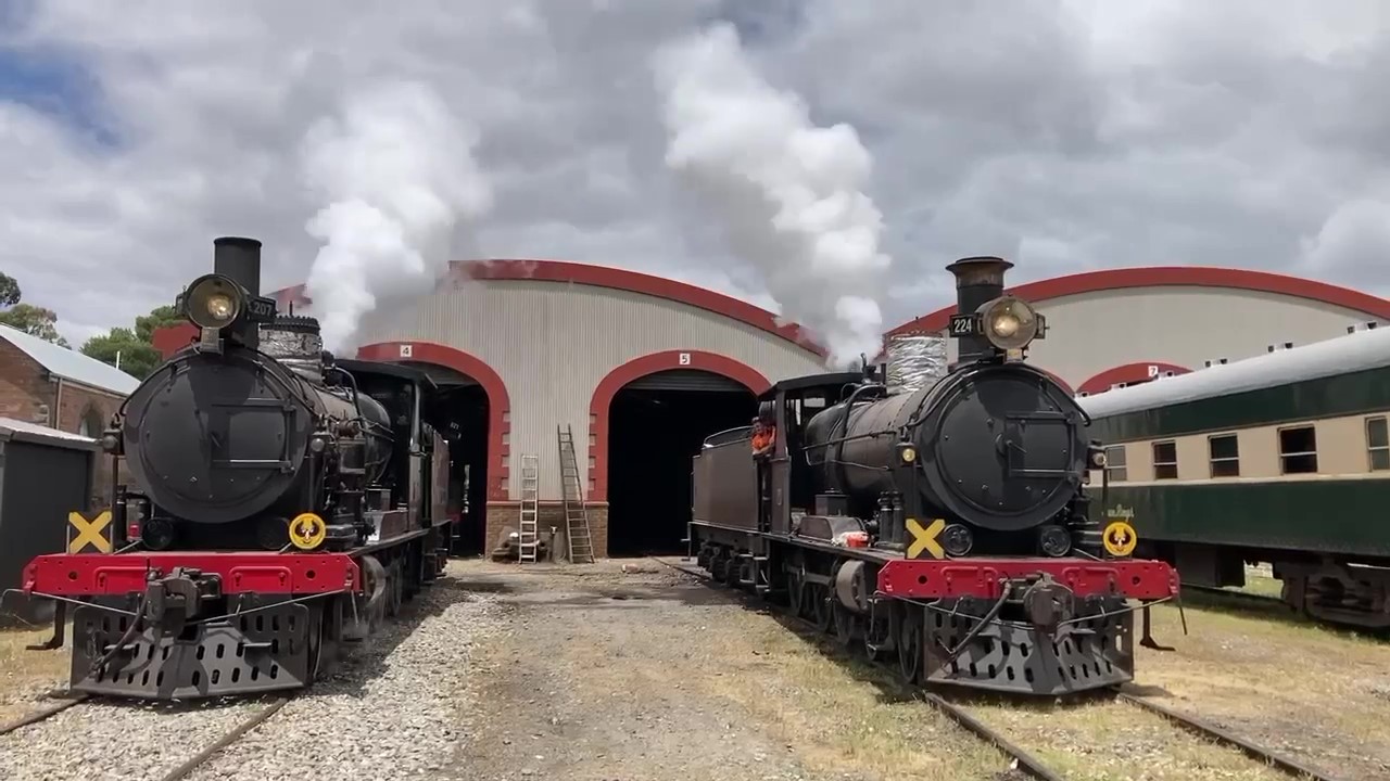 Rx207 & Rx224 Pass Annual Steam Tests – SteamRanger Heritage Railway